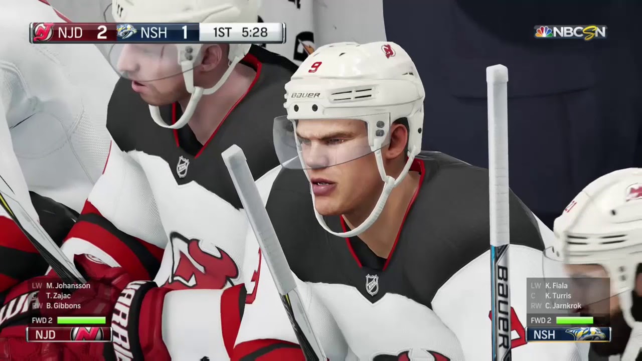 New Jersey Devils vs Nashville Predators NHL 18 - YouTube