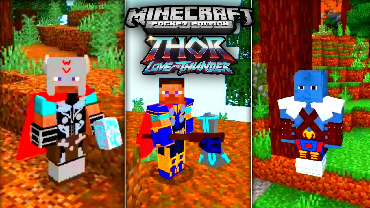 Thor love and thunder mod for minecraft pe|EASTERN GAMER| - YouTube