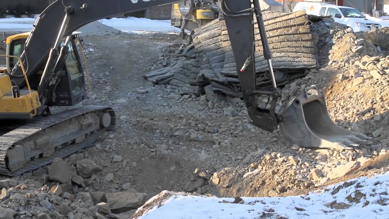 Graving og sprenging - YouTube