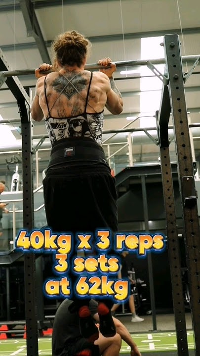 102kg total weight and 1 rep closer to my body weight pull up!! #pullup #fitness #crossfit - YouTube