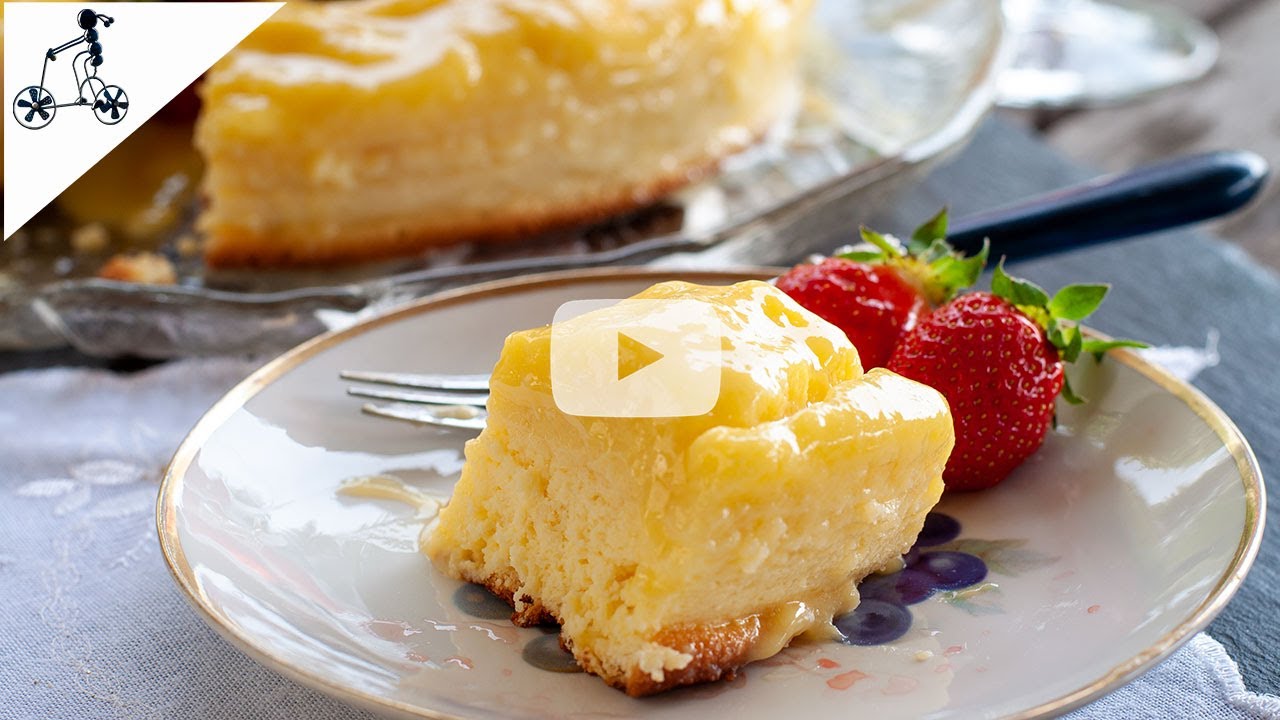 Lemon Magic Cake 1 Batter 2 Layers - YouTube
