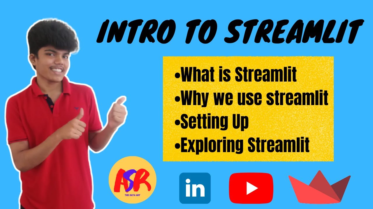 Introducing The Series On Streamlit 🎉 Ep1 Introduction To Streamlit Youtube