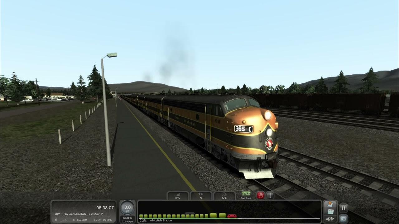 Empire Builder Tutorial - Marias Pass - EMD F7 Great Northern - Train Simulator Classic - YouTube