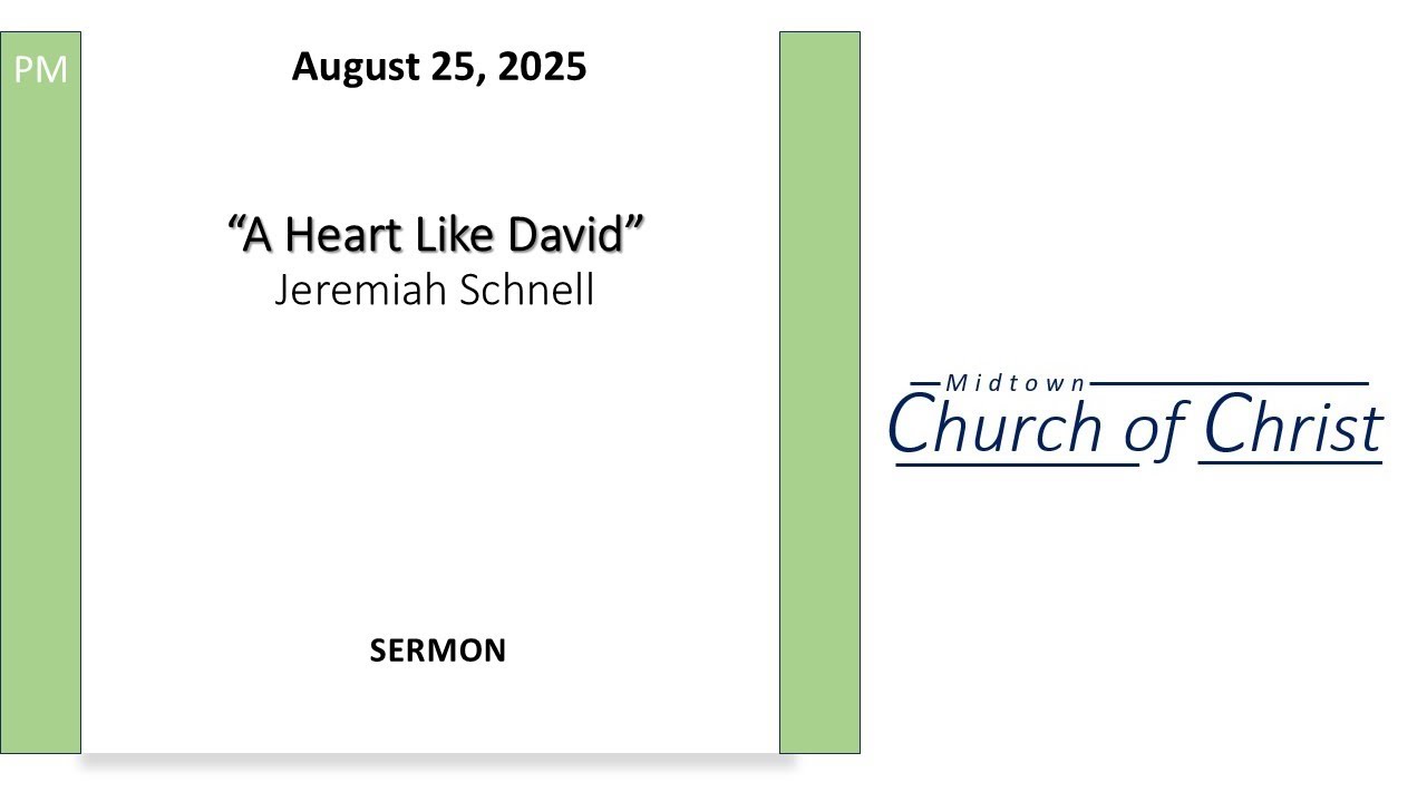 PM Sermon - A Heart Like David - YouTube