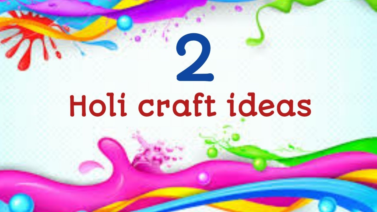 Holi craft ideas || home decoration || holi DIY beautiful and ...