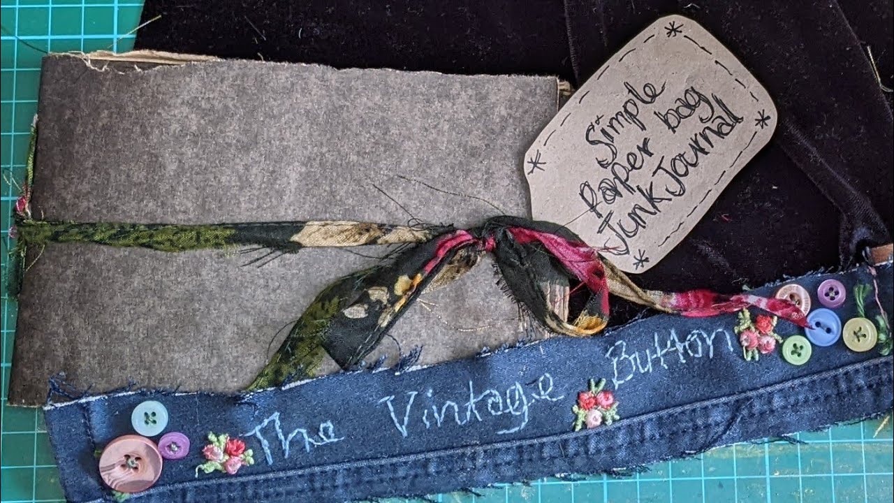 Super easy Paper bag Junk Journal & giveaway details - YouTube