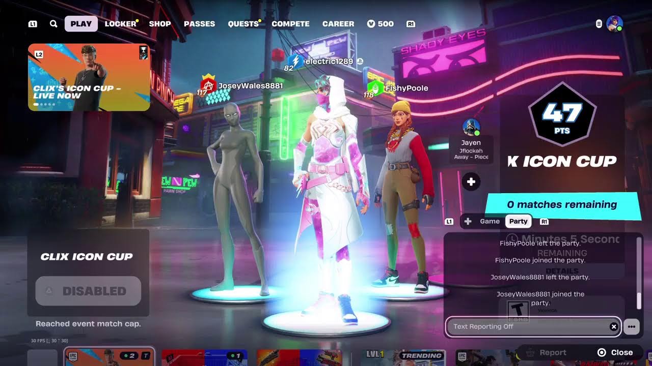 Playing the clix tournament - YouTube