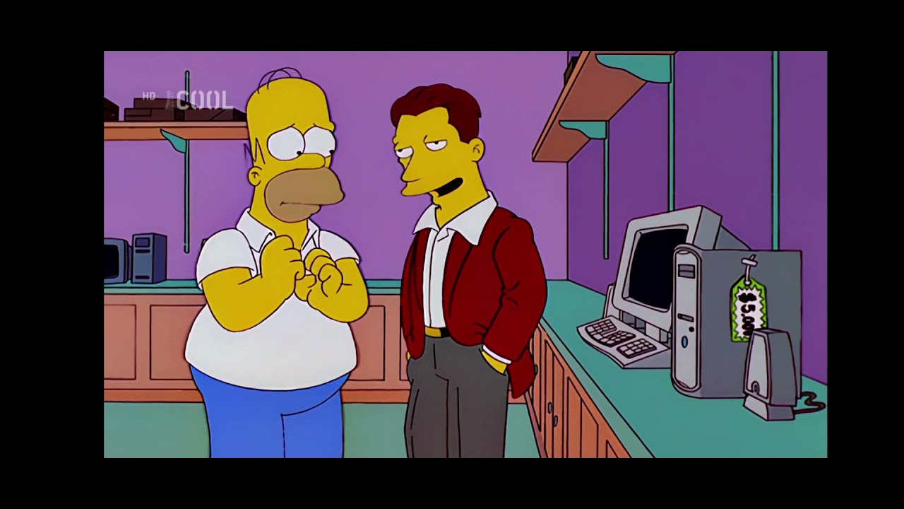 The Simpsons Homer si kupuje počítač HD kvalita Simpsonovi - YouTube