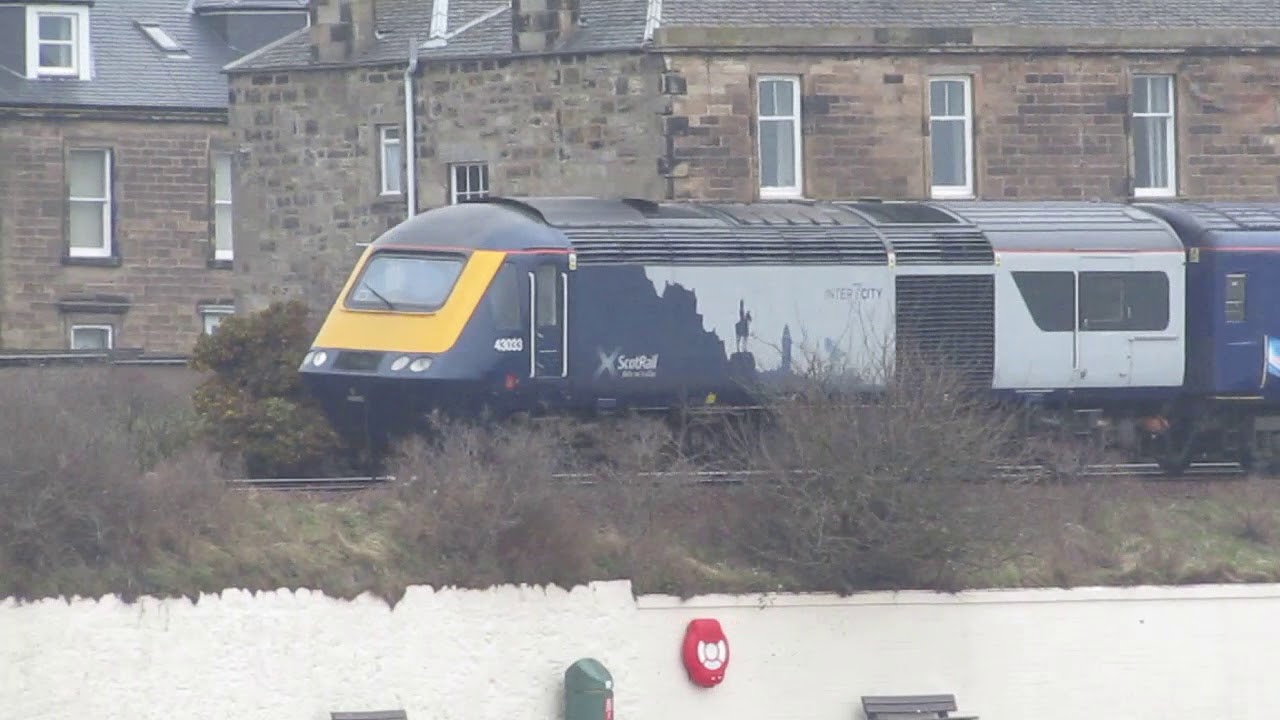 NEW Scotrail HST 43033 and 43135 at Burntisland working a Dundee to ...