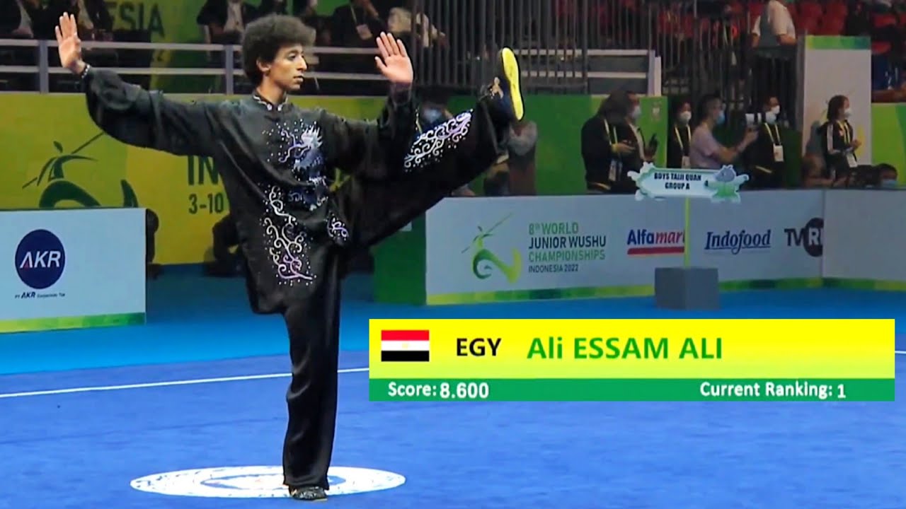 Ali Essam Ali 🇪🇬 8.60 score Taijiquan (Group A Boys), 8th World Junior ...