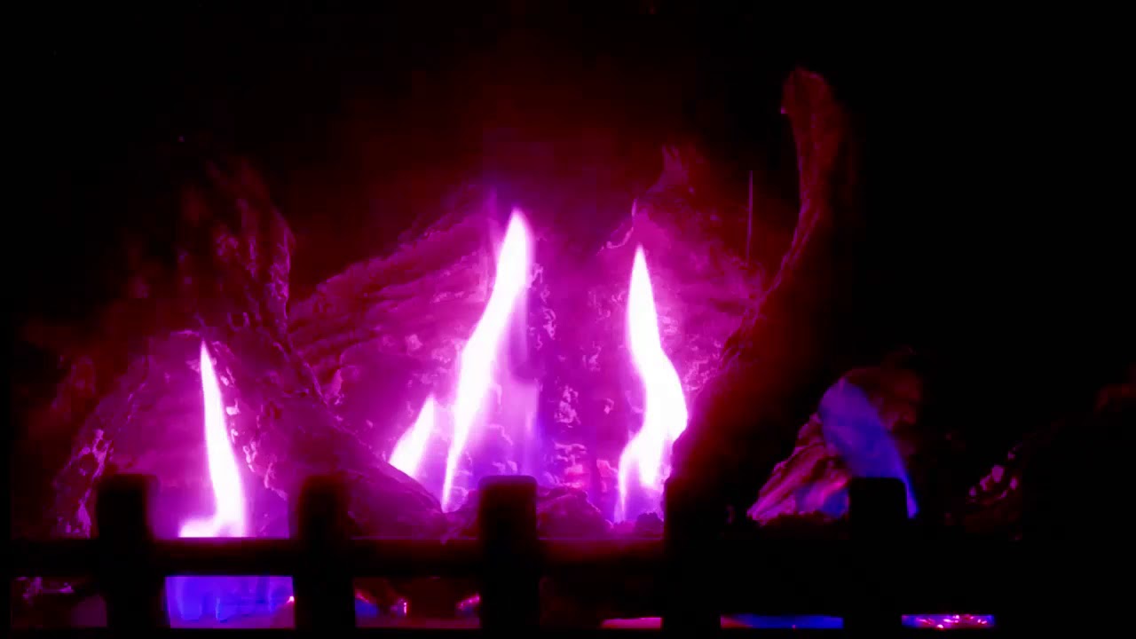 Freaky Wizard Fireplace - Pink Flame - YouTube