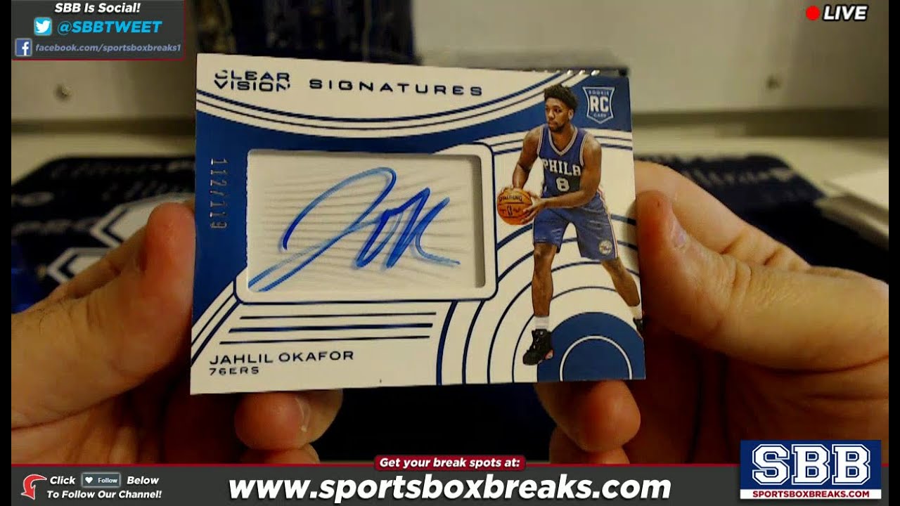 2015-16 Panini Clear Vision Basketball (Choose Team - Case Break #3 ...