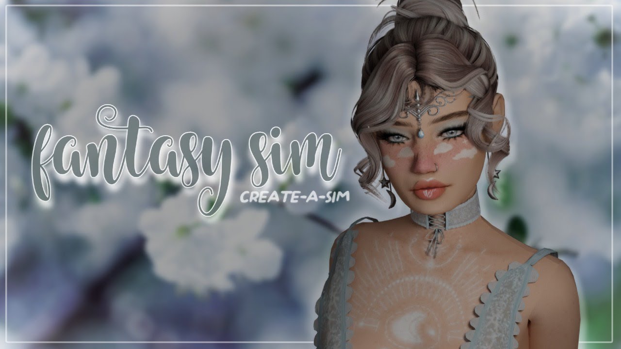 Fantasy Sim | The Sims 4 Create A Sim + CC Links - YouTube