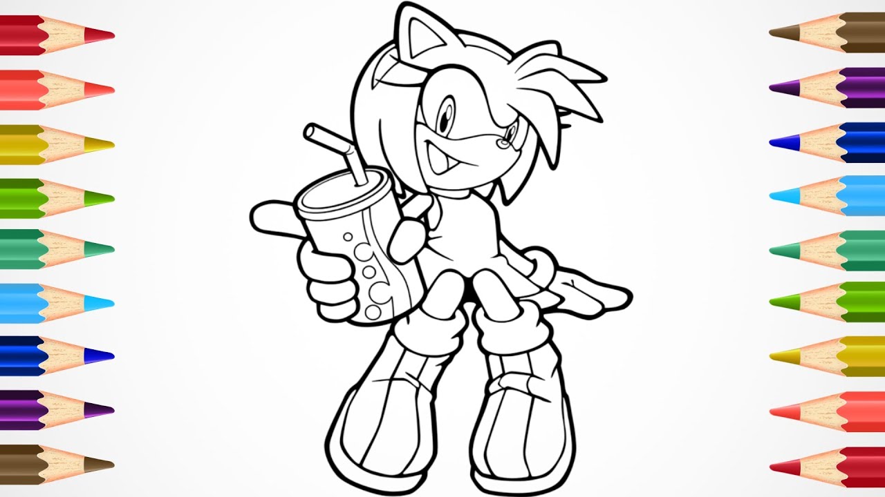 Got Your Colors Ready? Amy Rose Coloring Pages #2! - YouTube