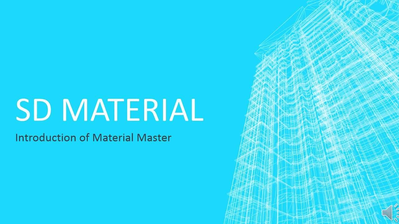 SD Material Master - YouTube
