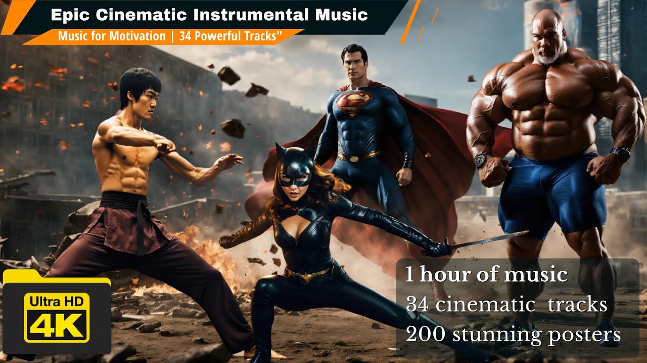 Epic Cinematic Instrumental Music for Motivation | 34 Powerful Tracks ...