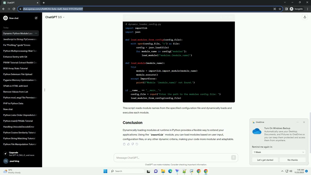 Dynamically Loading Modules At Runtime In Python 3 YouTube Dynamically Loading Modules At Runtime In Python 3 YouTube