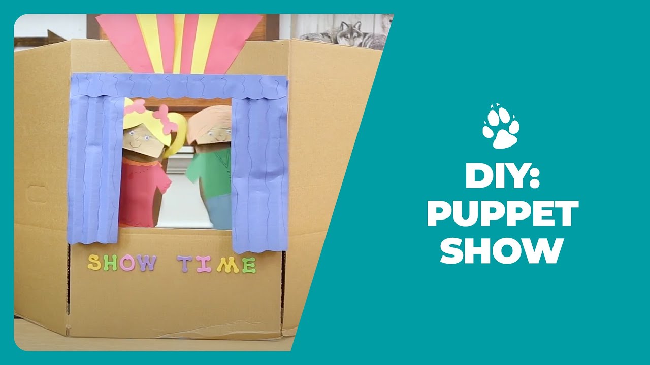 DIY Puppet Show Using a Cardboard Box - Great Wolf Lodge - YouTube