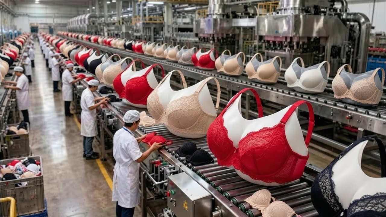 Inside a Modern Bra Factory | (full process) - YouTube
