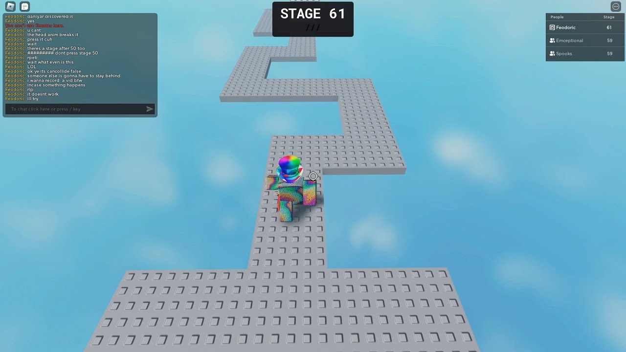 What happens if you go past stage 60 in "A Stereotypical Obby" - YouTube