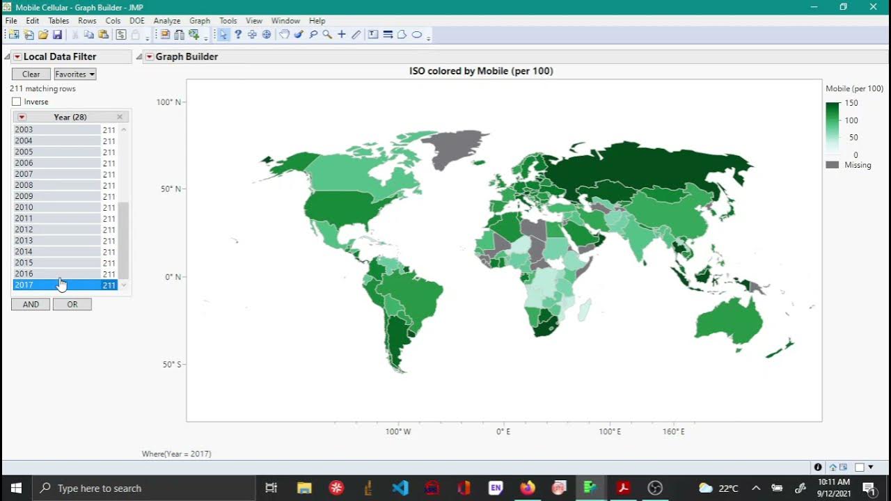 Creating geographic maps using shape files - JMP - YouTube