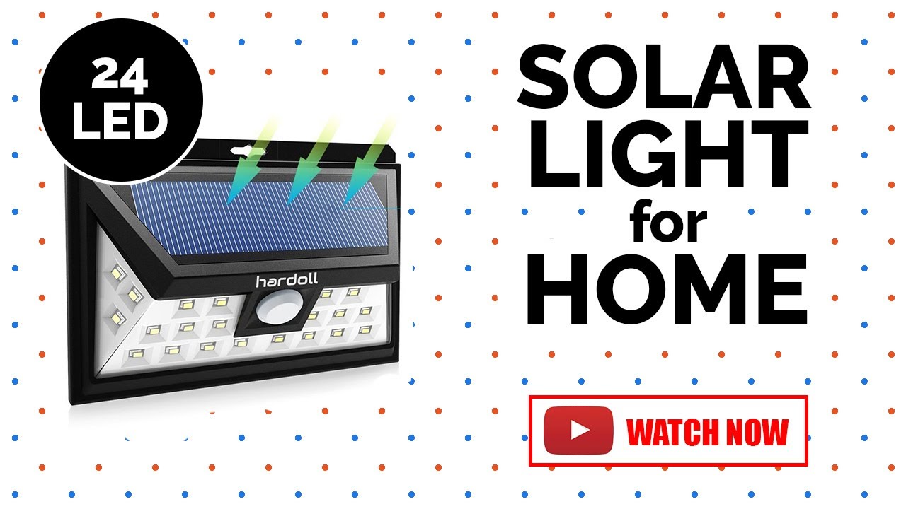 Hardoll 24 LED Solar Light for Home Garden(Black) | Motion Sensor ...