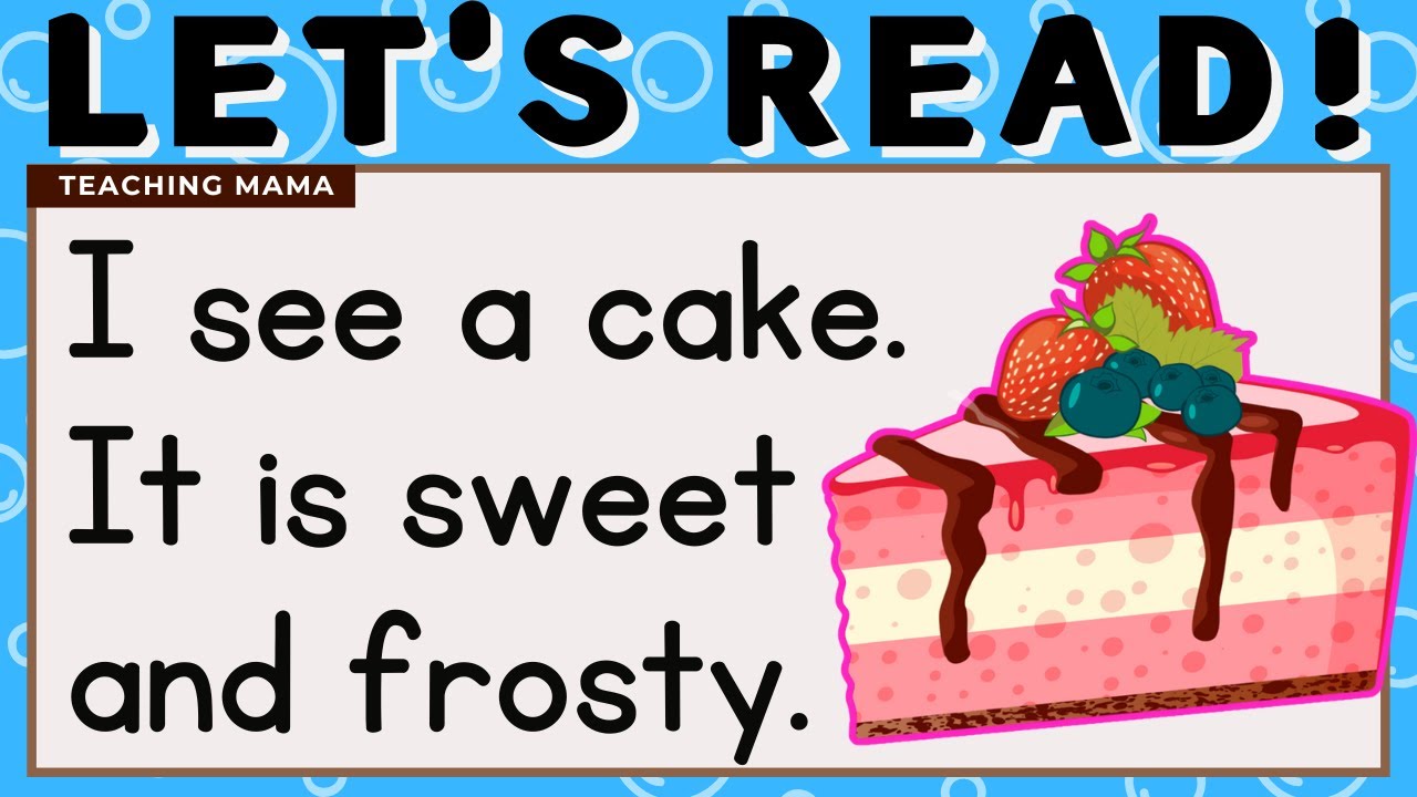 LET'S READ! | PRACTICE READING SIMPLE SENTENCES | LEARN TO READ ENGLISH ...