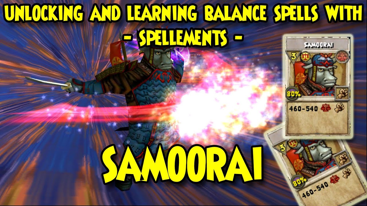 Wizard101: LEARNING BALANCE SPELLS with SPELLEMENTS - SAMOORAI - YouTube