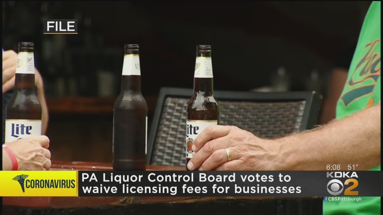 Pennsylvania Liquor Control Board Waives Some 2021 Licensing Fees - YouTube