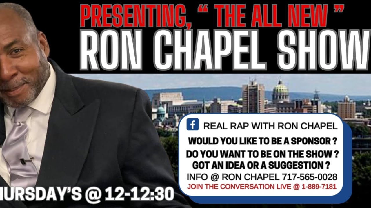 Live March 20th The All NEW Ron Chapel Show - YouTube