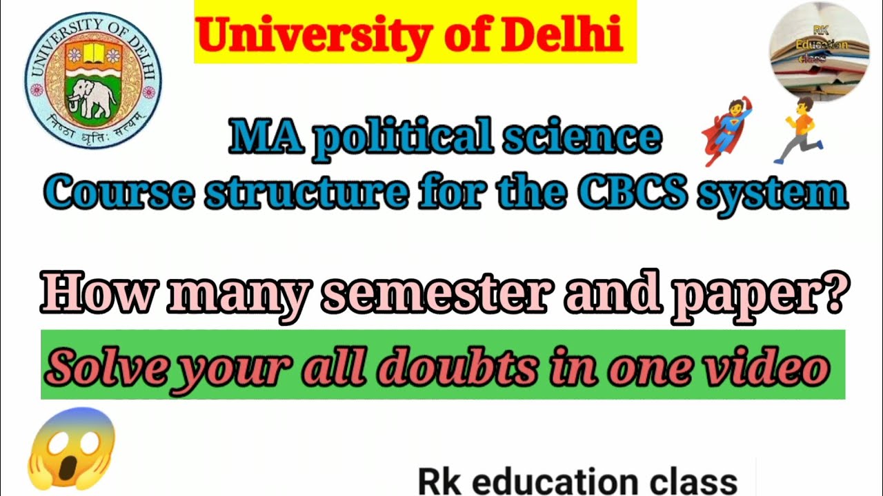 MA political science Course structure for the CBCS System|Ma political ...