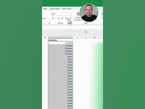 Workday Function in Excel: Exclude Weekends and Holidays with SEQUENCE - YouTube