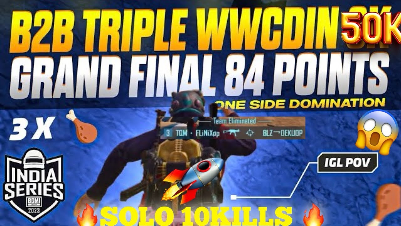 B2B #wwcd IN GRANDFINAL😱|🔥SOLO 10KILLS🔥| ft. @flinix.gaming #viral # ...