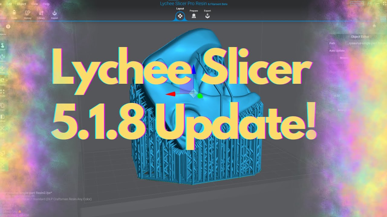 Lychee Slicer 5.1.8 update Bug fixes and a little more - YouTube