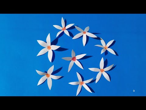 How to make craft flower / small paper flower easy / Flower making ...