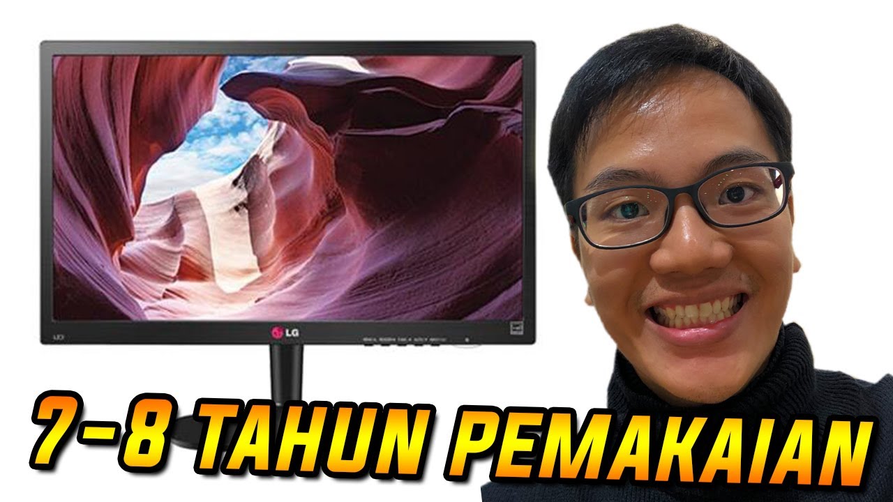 Monitor LG LED 20M35 Kondisi Setelah 7-8 Tahun Pemakaian - YouTube