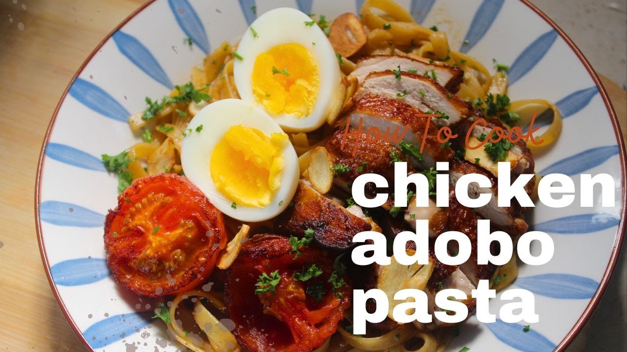 How to Make Chicken Adobo Pasta - YouTube