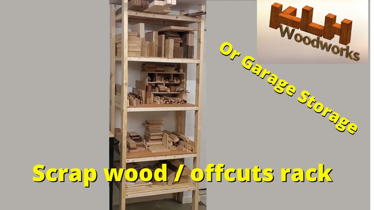 Scrap wood & offcuts rack. - YouTube