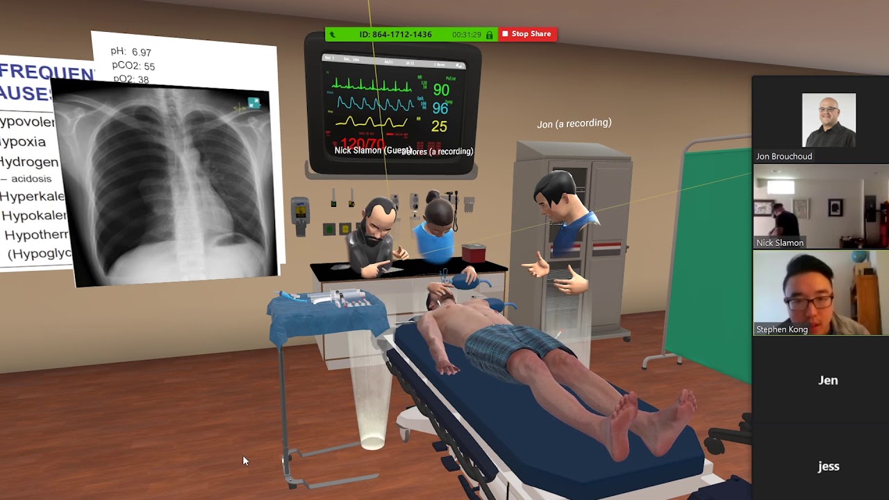 Virtual Medical Simulation: Cardiac Arrest After a Fall - YouTube