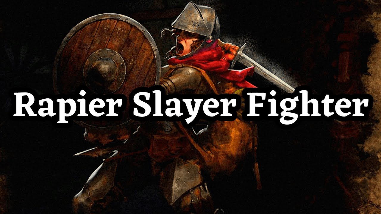 The Slayer Fighter Rapier and Short Sword Combo is INSANE | Dark and ...