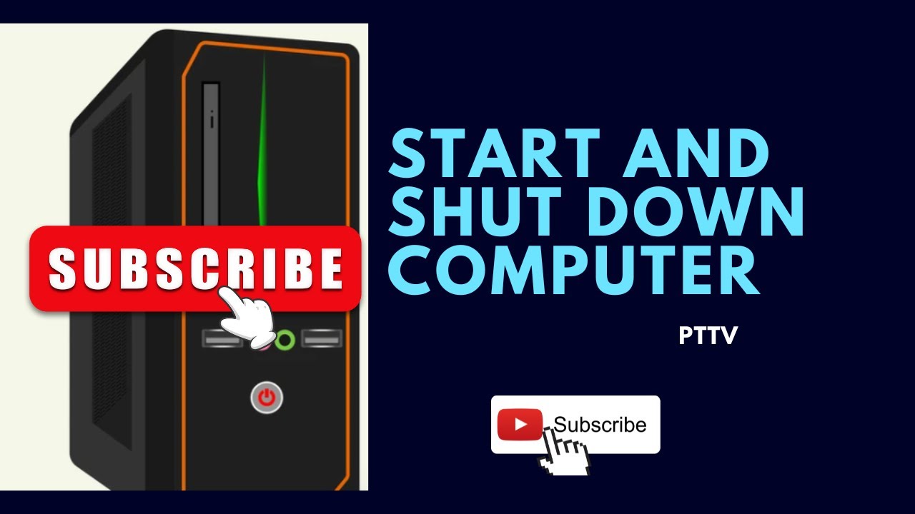 START AND SHUTDOWN COMPUTER - TAGALOG TUTORIAL |PTTV - YouTube