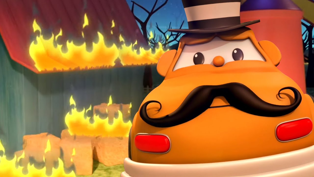 Fire In The Farm Run Run Run, Hector The Tractor, Funny Cartoon Videos ...