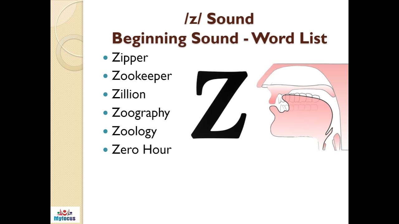 /z/ Sound- Articulation and Pronunciation- Part- 18 - YouTube