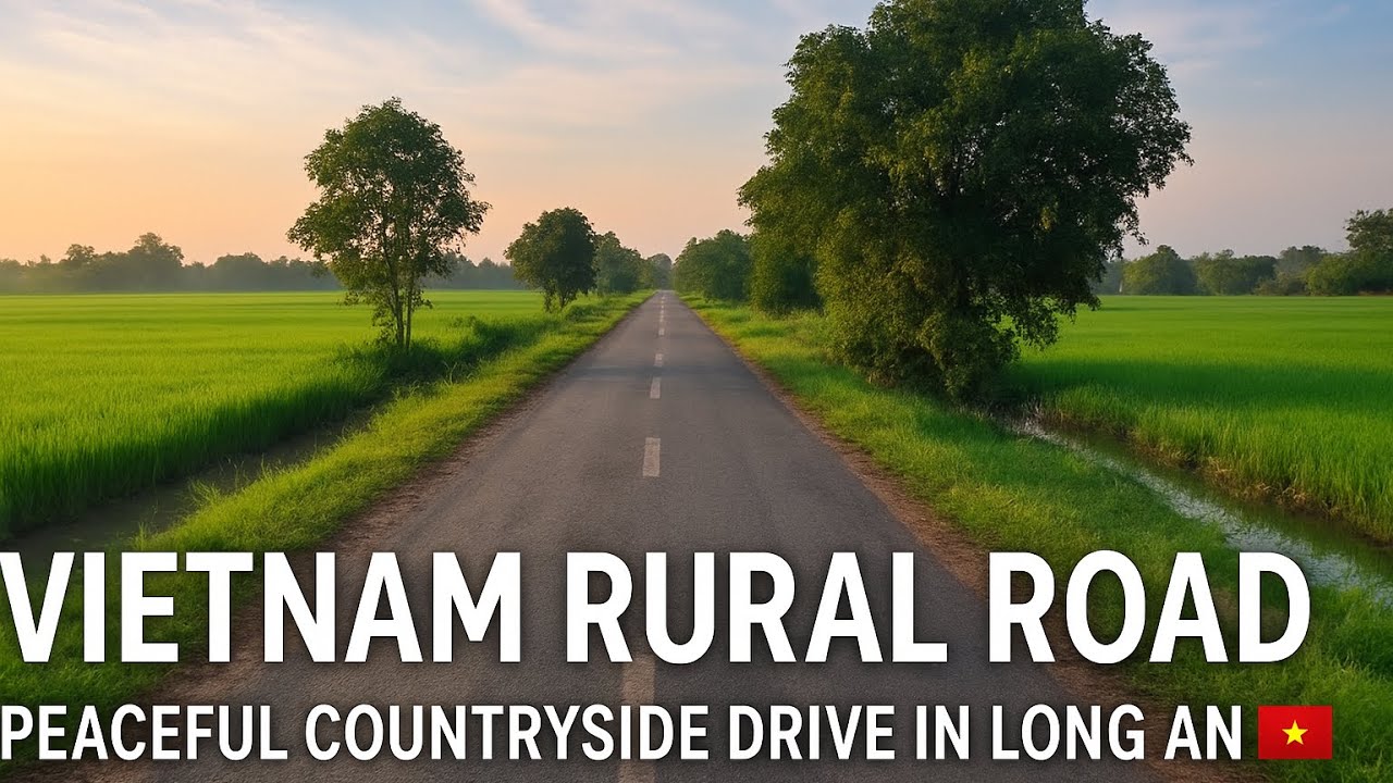 “Vietnam Rural Road – Peaceful Countryside Drive in Long An 🇻🇳” - YouTube