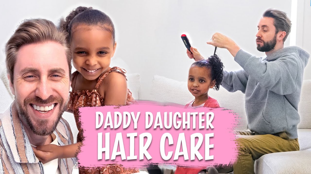 DADDY DAUGHTER HAIR TUTORIAL - PERFECT PONYTAIL - YouTube