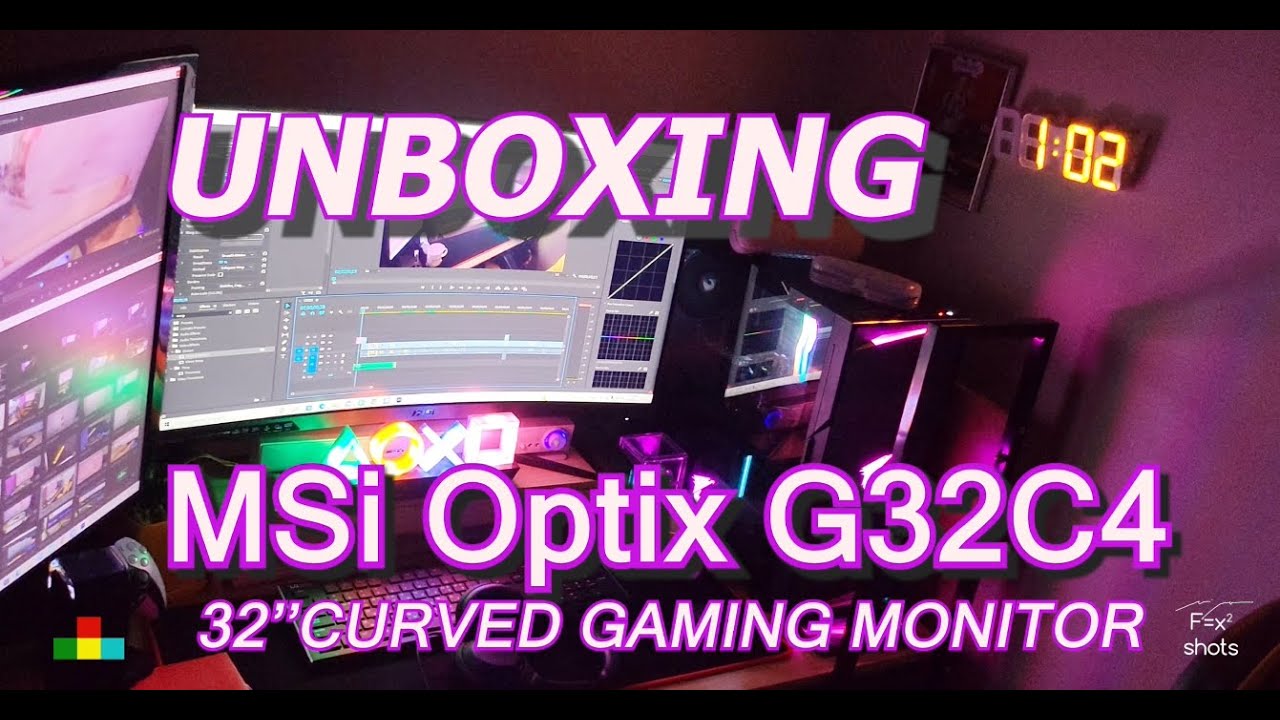 MSI OPTIX G32C4 UNBOXING - 32" CURVED GAMING MONITOR #MSIGAMING # ...