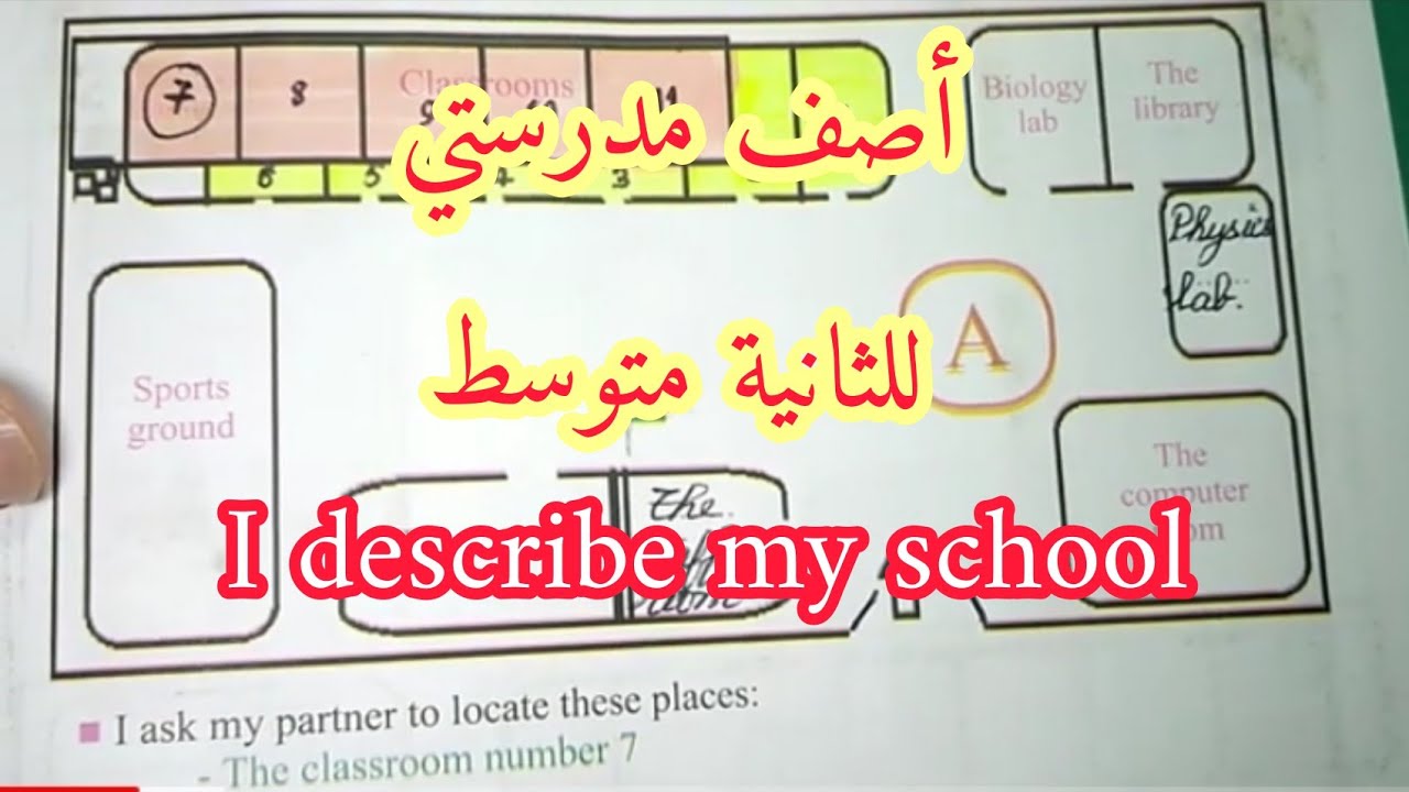 I describe my school وصف المدرسة - YouTube