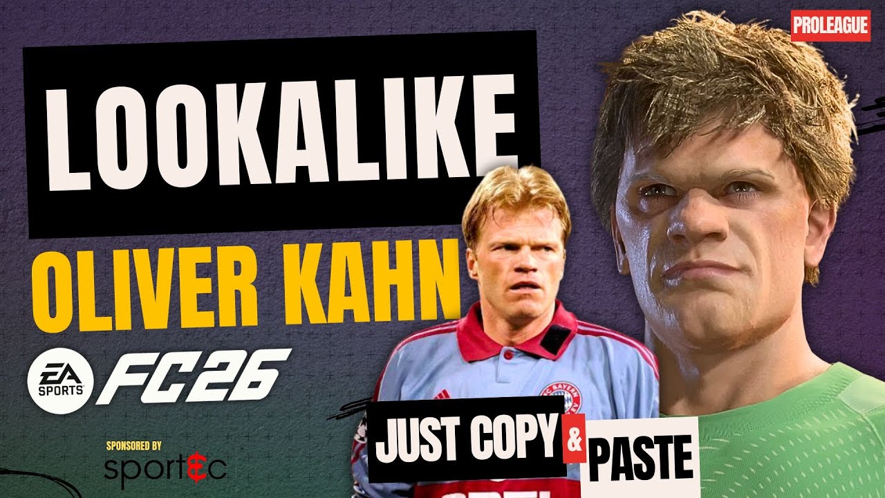 Oliver Kahn Face Creation EA FC 26 | Pro Clubs & Career Mode Lookalike ...