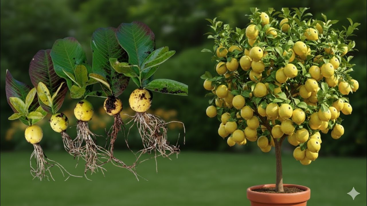 🚫 Forget the Seeds! A Fast New Method to Grow a Lemon Plant Quickly ...