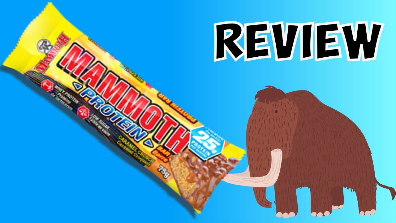 Mammoth Protein Bar Chocolate Caramel Crunch review - YouTube